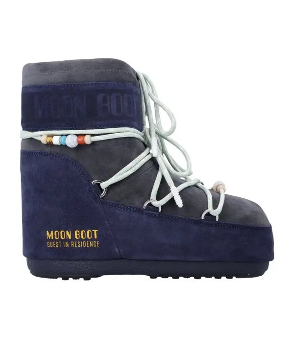 Moon Boot X Guest In Residence Lace-up Low Snow Boots - Black