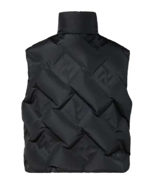 Fendi Quilted Sleeveless High Neck Jacket