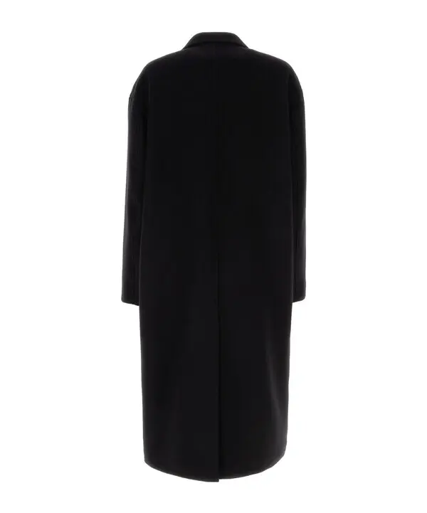 Isabel Marant Étoile Single-breasted Coat With Notched Lapel And Straight Hem - Black