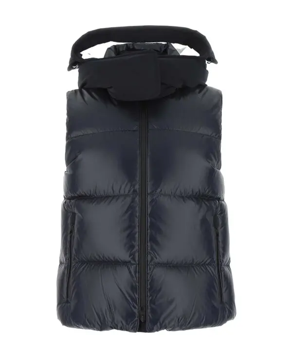 Burberry Padded Hooded Gilet With Zip Detail