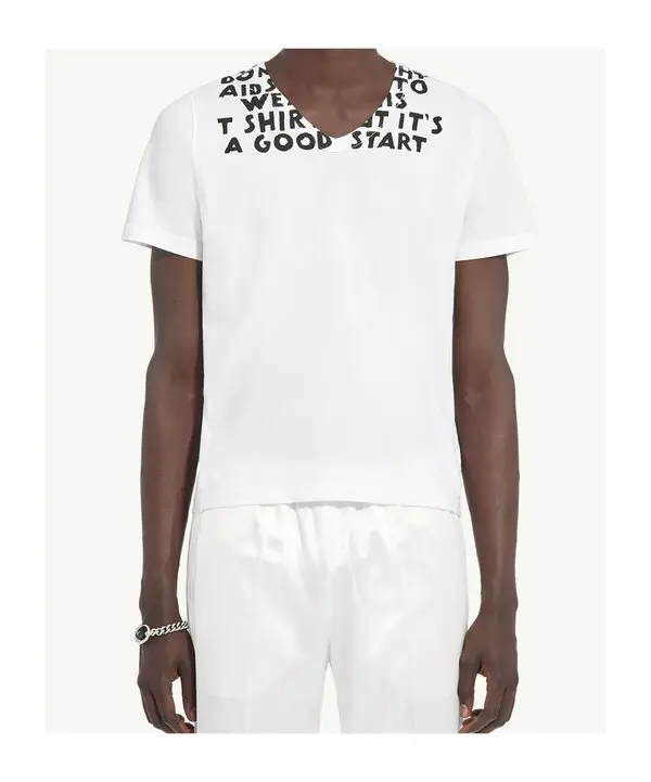 MAISON MARGIELA V-neck Sida Jersey