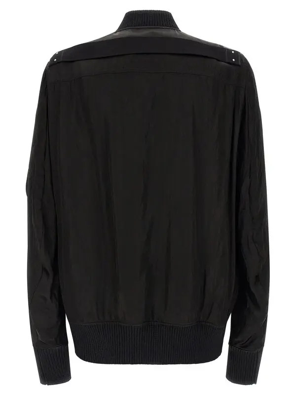 Rick Owens Crinkled Bomber Jacket