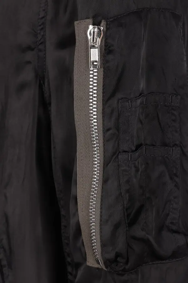Rick Owens Crinkled Bomber Jacket