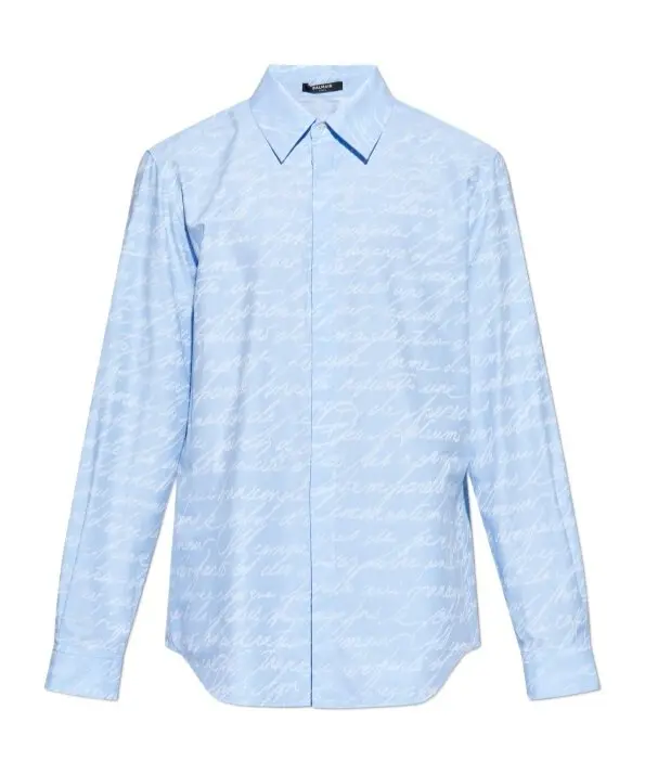 Balmain Logo Printed Buttoned Shirt