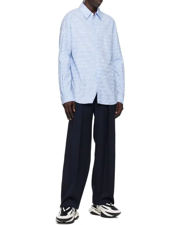 Balmain Logo Printed Buttoned Shirt