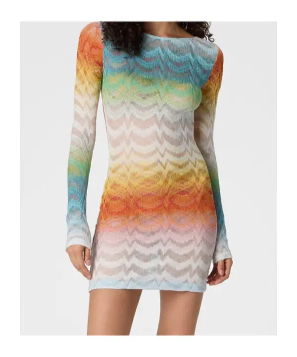 Missoni Metallic Long Sleeve Dress