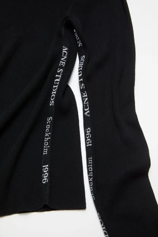 Acne Studios Ribbed Logo Tape Sweater