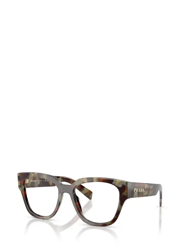 Prada Square Frame Eyeglasses - Tortoise