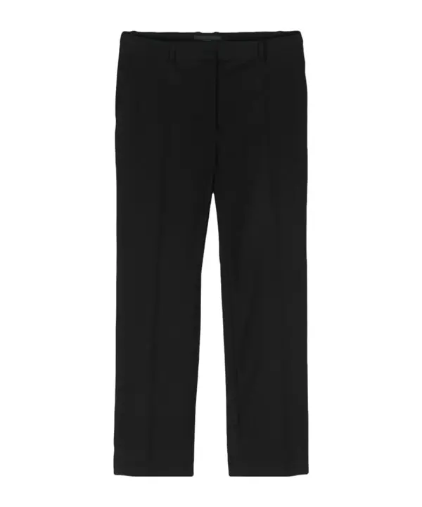 JOSEPH Gabardine Coleman Tailored Trousers - Black