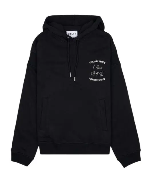 SOLID HOMME Long Sleeve Hooded Sweater