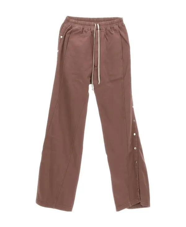 Rick Owens Drawstring Waist Relaxed Fit Trousers With Snap Button Detailing