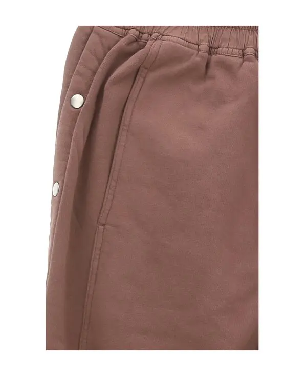 Rick Owens Drawstring Waist Relaxed Fit Trousers With Snap Button Detailing