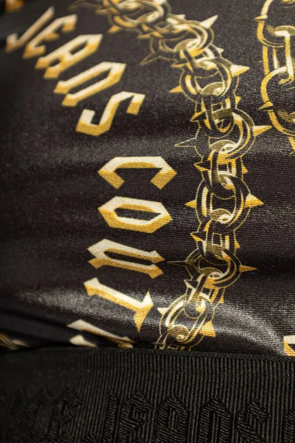 Versace Chain Print Cropped Sweater