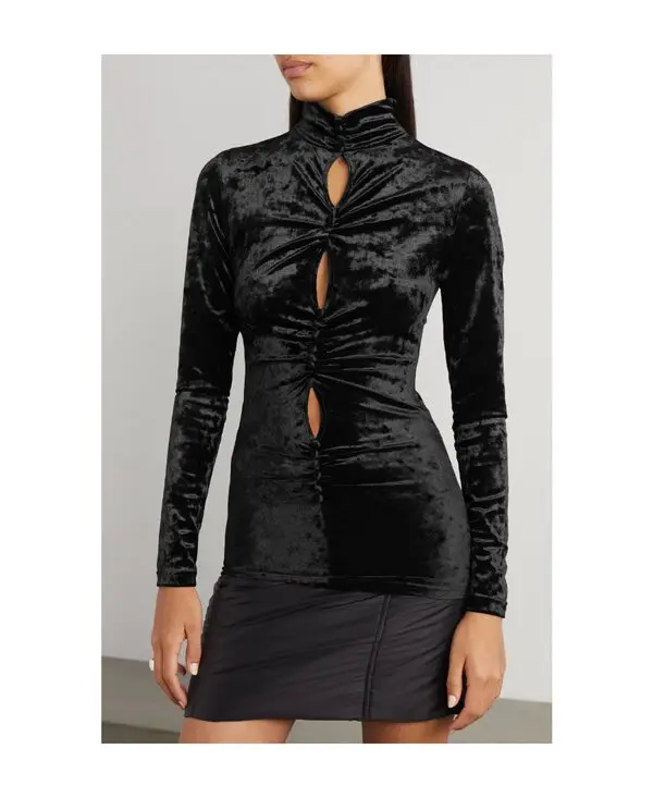 Isabel Marant Étoile Cut-out Velvet Top