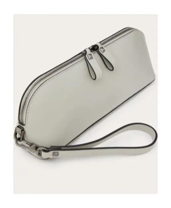 Valentino Garavani Rockstud Zipped Clutch Bag