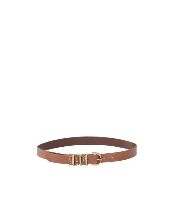 Pinko Embellished Leather Belt - Red