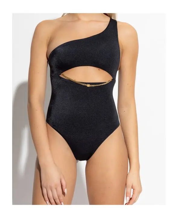 Dsquared2 Asymmetrical Logo One-piece Swimsuit