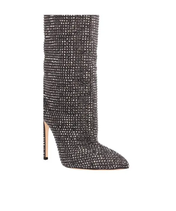 Paris Texas Embellished Stiletto Pointed Boots