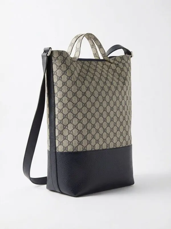 Gucci Large Gg Tote Bag - Beige/blue