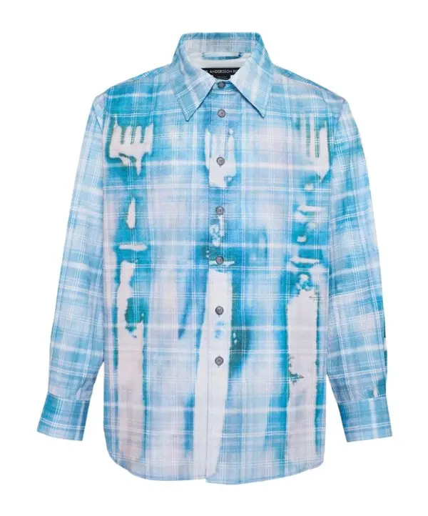 Andersson Bell Trompe L'oeil Printed Check Shirt