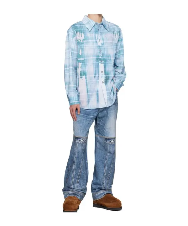 Andersson Bell Trompe L'oeil Printed Check Shirt