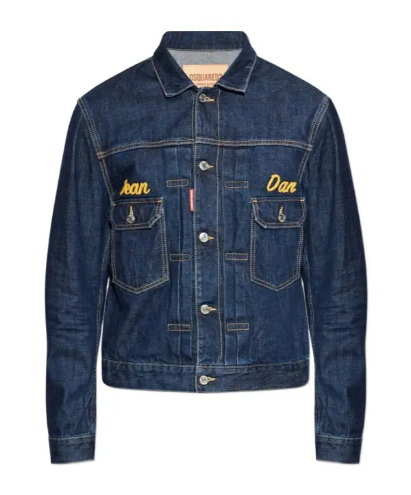 Dsquared2 Buttoned Denim Jacket - Blue