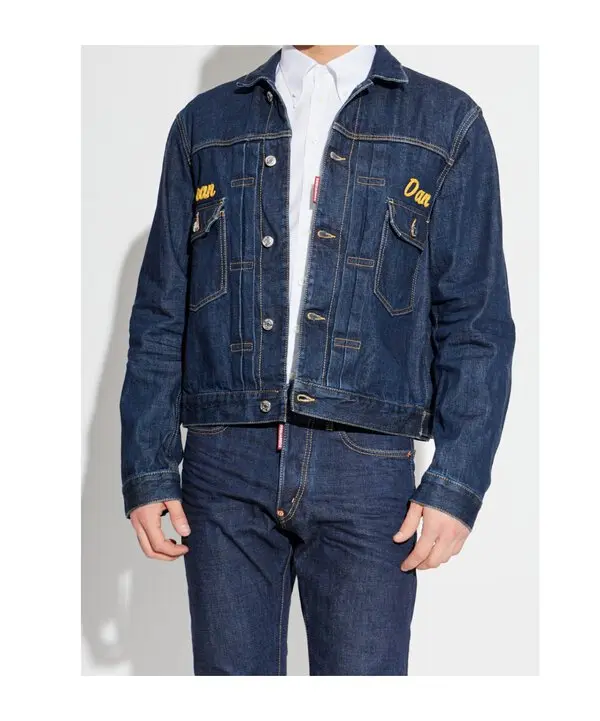 Dsquared2 Buttoned Denim Jacket - Blue