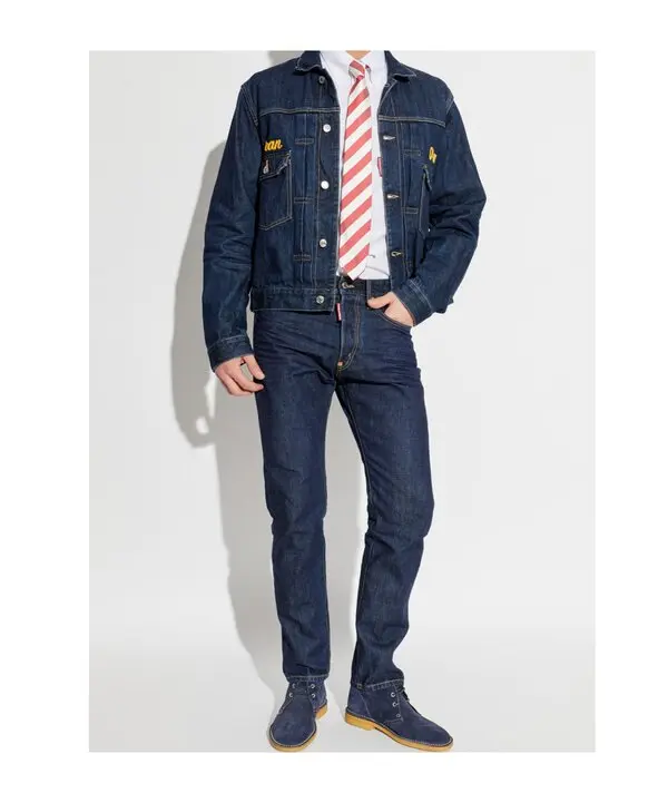 Dsquared2 Buttoned Denim Jacket - Blue