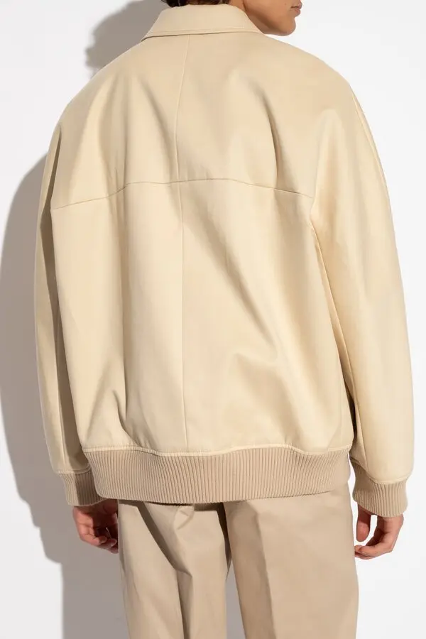 LANVIN Buttoned Bomber Jacket - Nude