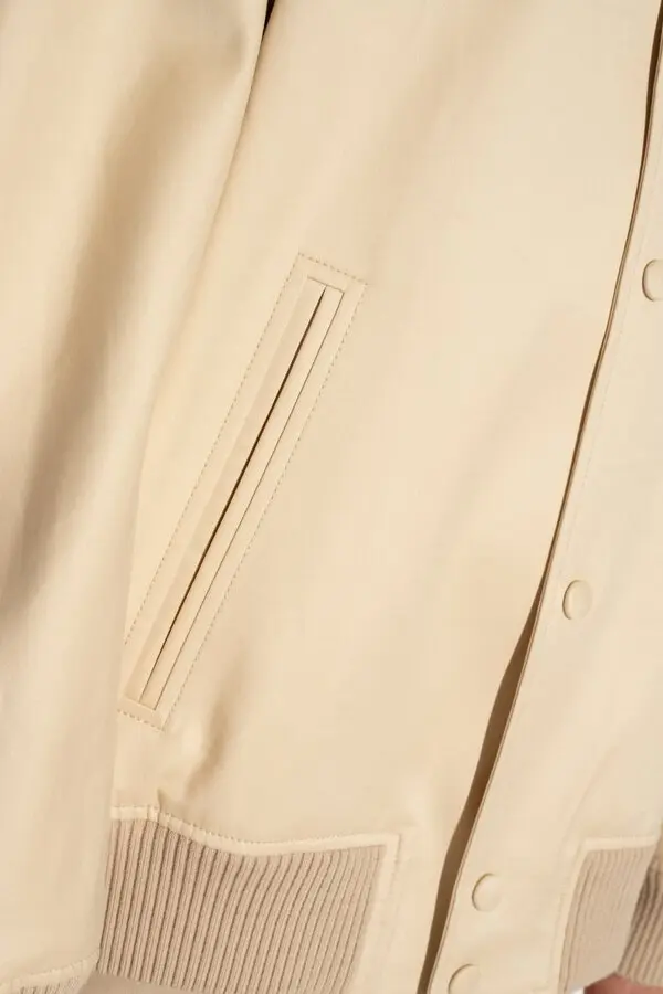 LANVIN Buttoned Bomber Jacket - Nude