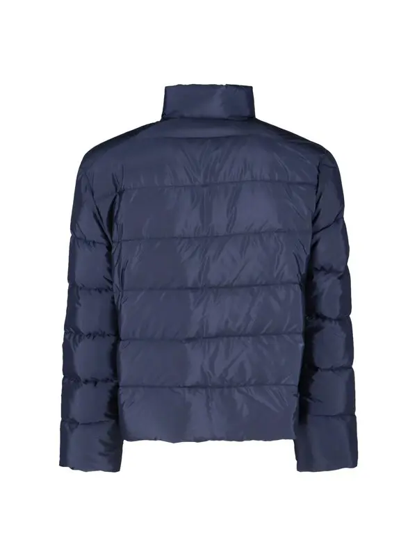 Prada Stand-up Collar Quilted Jacket - Blue