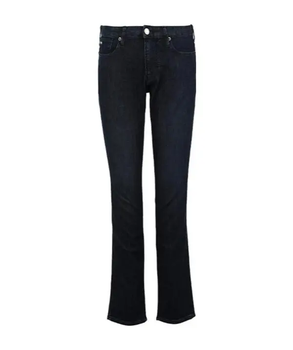 Emporio Armani Logo Embroidered Skinny Jeans