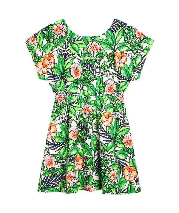 Kenzo Floral Print Cotton Dress