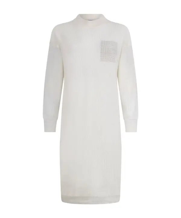 Peserico Tricot Long Sleeved Midi Dress