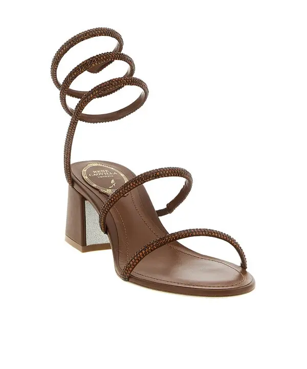 Rene Caovilla Embellished Spiral Sandals