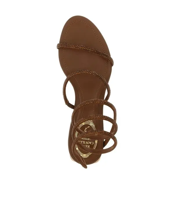 Rene Caovilla Embellished Spiral Sandals