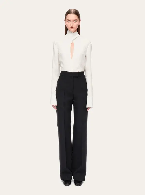 FERRAGAMO High Waisted Tailored Trousers