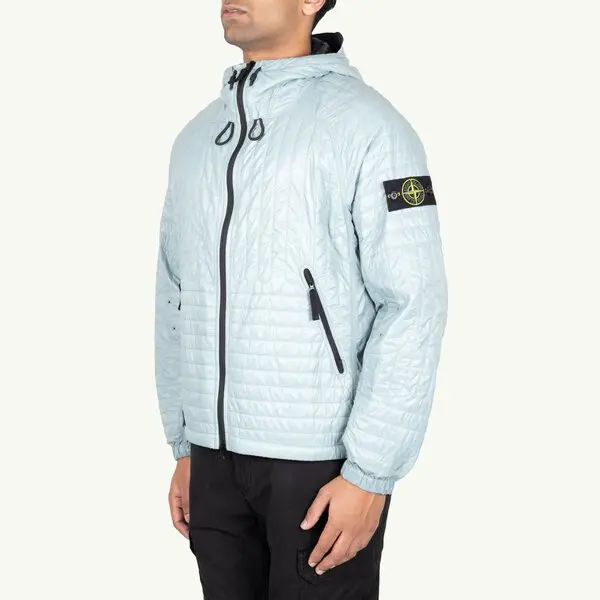 Stone Island Logo-appliqué Padded Hooded Jacket
