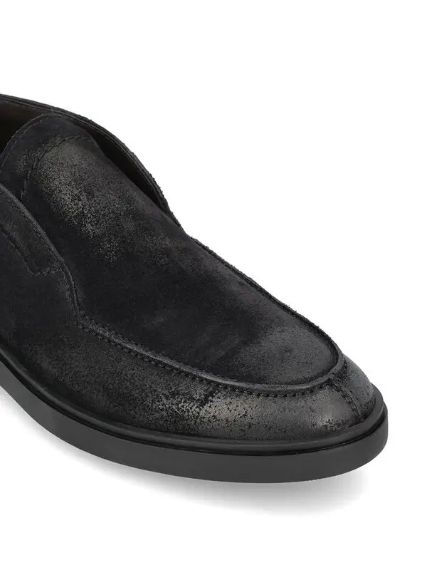 Tagliatore Round Toe Slip-on Loafers
