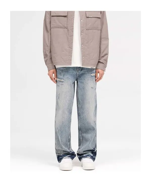 REPRESENT Distressed Baggy Jeans - Gray