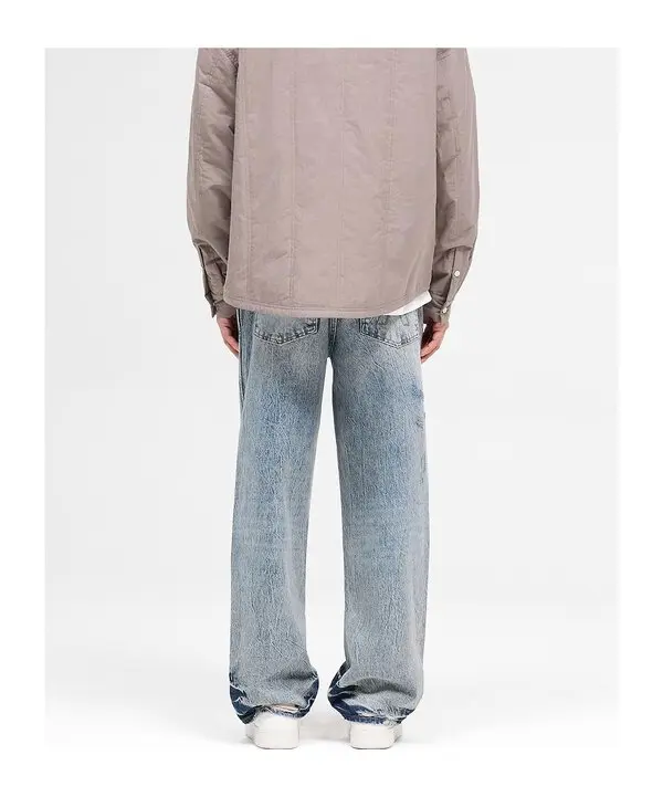 REPRESENT Distressed Baggy Jeans - Gray