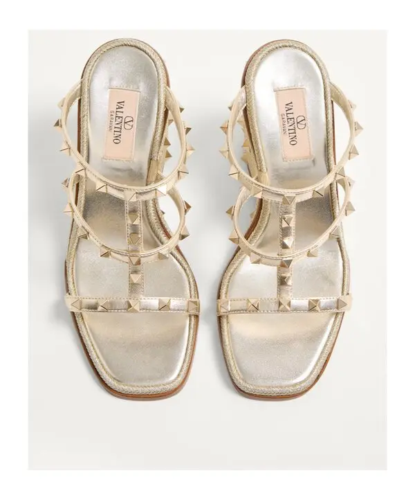 Valentino Garavani Rockstud Wedge Sandals