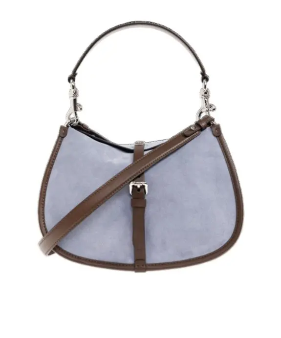 Etro Small Shoulder Bag With Buckle Detail - Gray