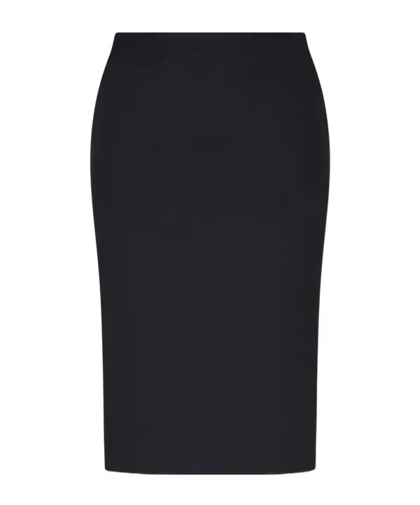 Giorgio Armani High-waisted Fitted Skirt - Black
