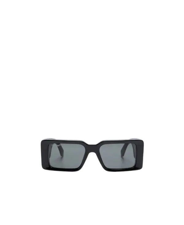 Off-White Rectangular Frame Sunglasses - Gray