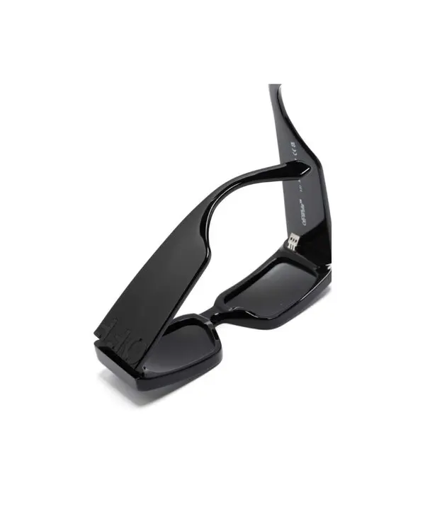 Off-White Rectangular Frame Sunglasses - Gray