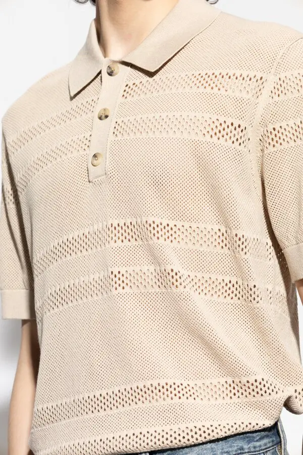 Dries Van Noten Mesh Polo Shirt