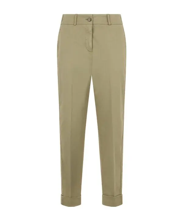 Peserico Tapered Cuffed Pants - Nude