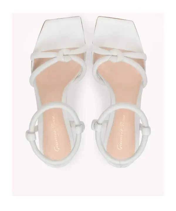 GIANVITO ROSSI Juno Knot Detailed Sandals - White