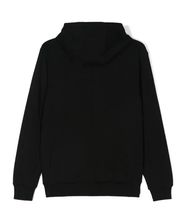 Balmain Logo Print Cotton Zip-up Hoodie